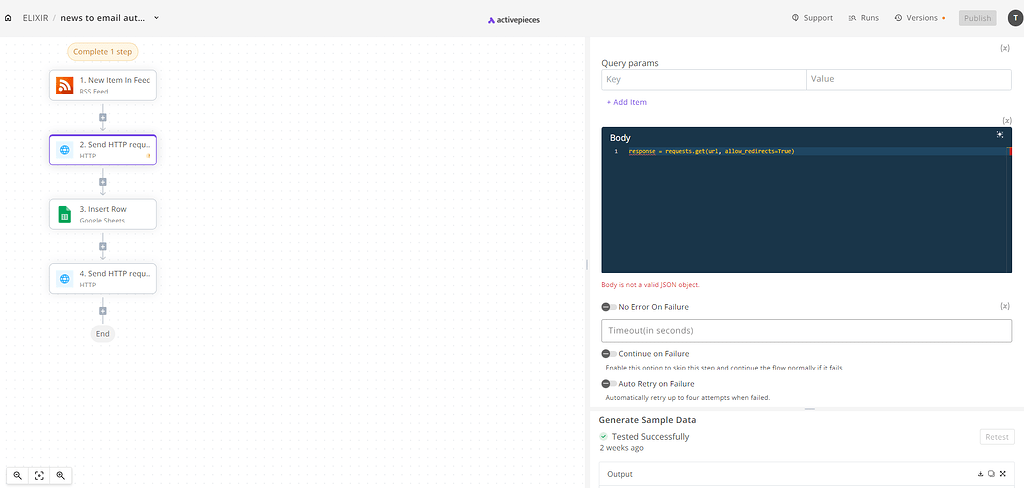 How to write an http request to get the final URL of a redirected one - Need help - Activepieces ...