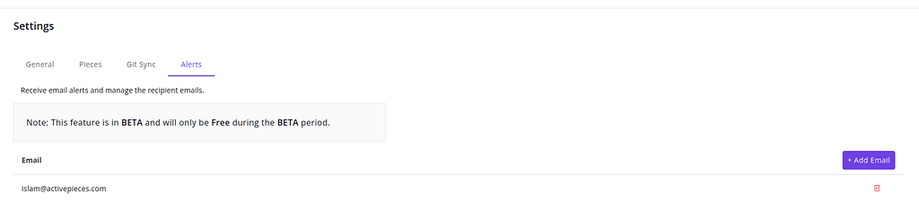 Introducing Project Alerts - Announcements - Activepieces Community
