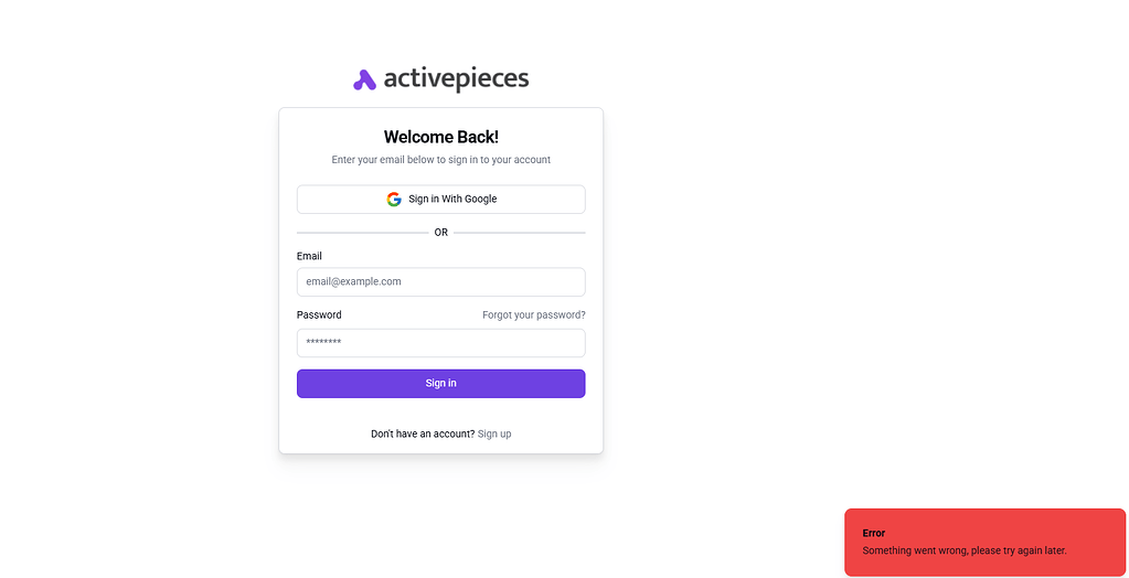 Login Issue! HELP - Need help - Activepieces Community
